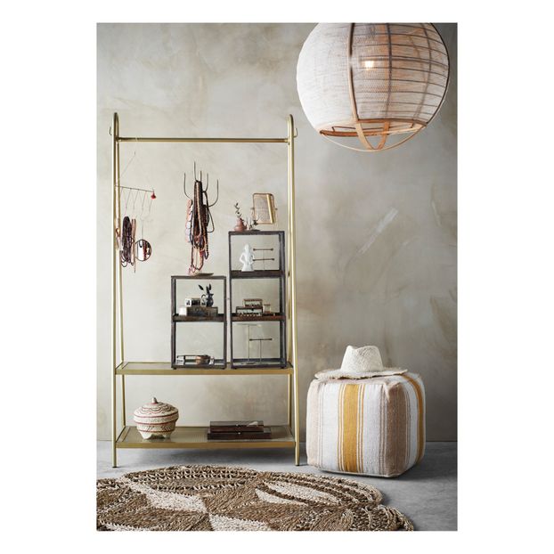 Clothes Rack & Shelves Brass Madam Stoltz Design Adult - Smallable