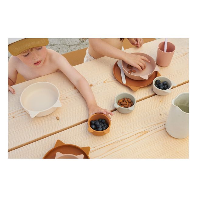 Vanessa Silicone Bowls - Set of 2 Caramel Liewood Design Children ...