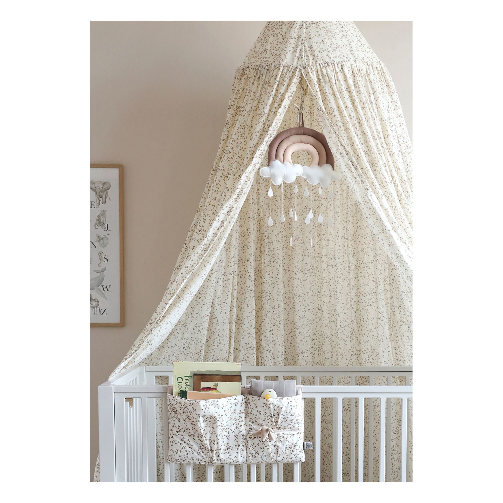 Mobile Arc-en-ciel en coton bio Cam Cam Design Bébé - Smallable