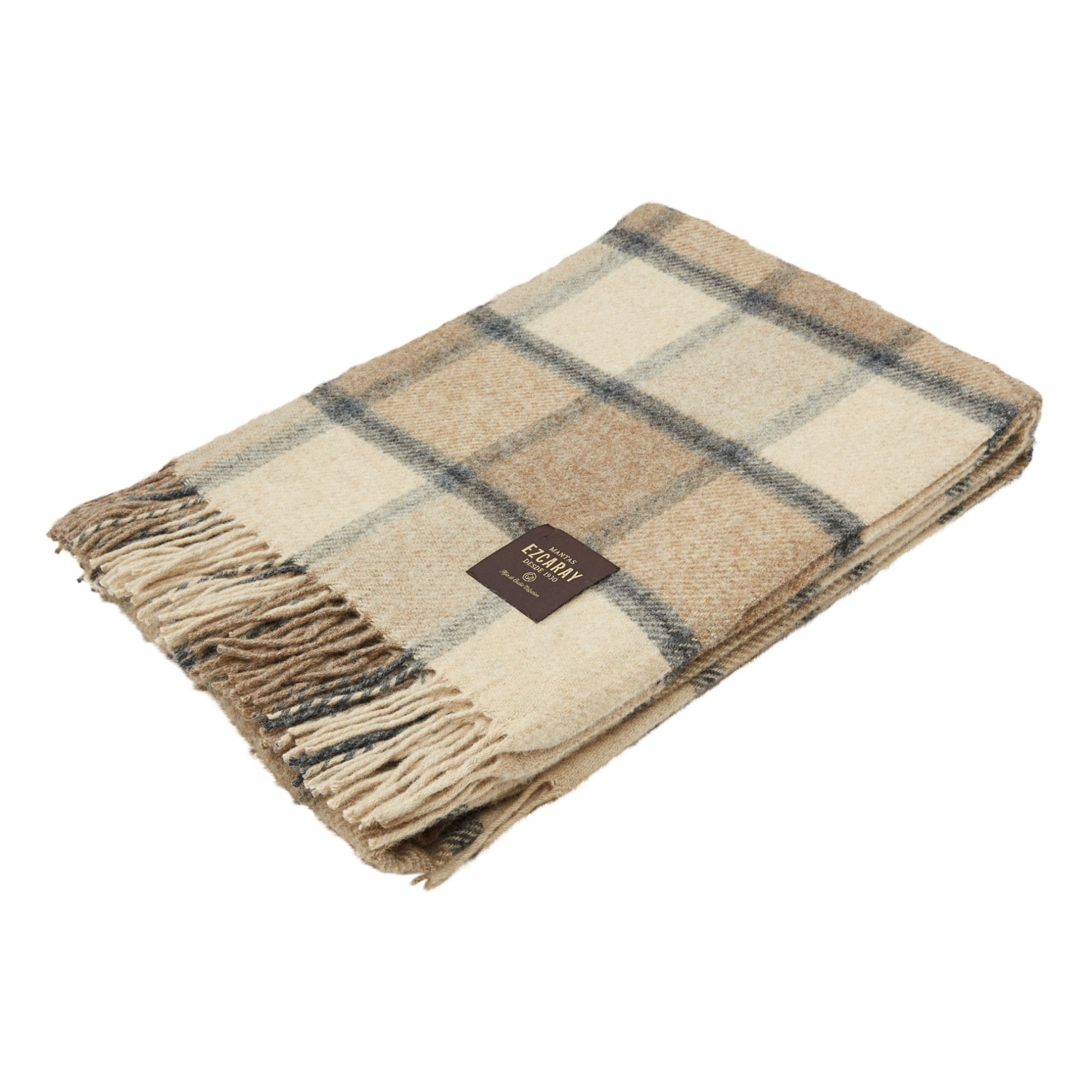 Shetland Wool Throw Mantas Ezcaray Design Adult - Smallable