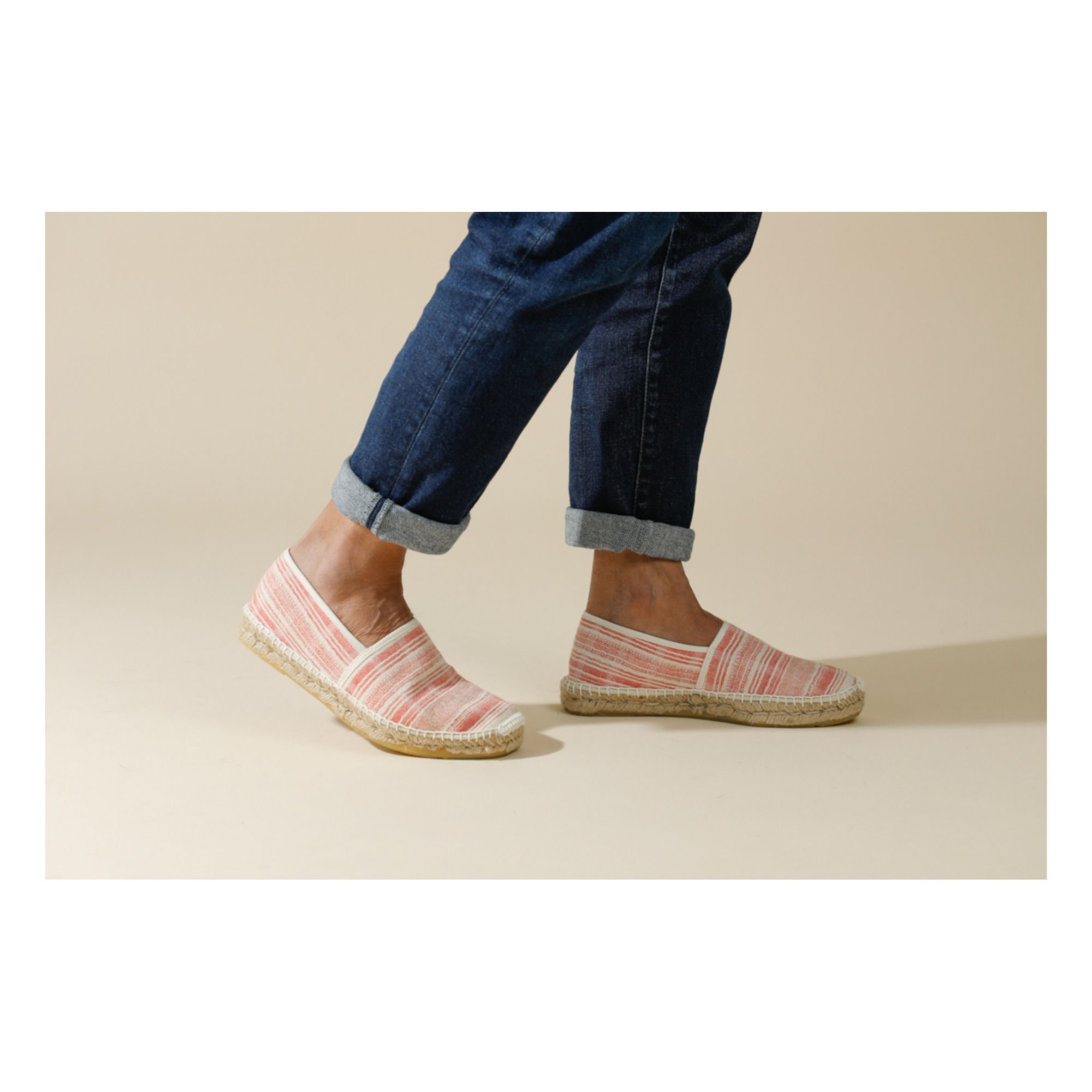 Aduna Striped Espadrilles Red Pare Gabia Shoes Adult