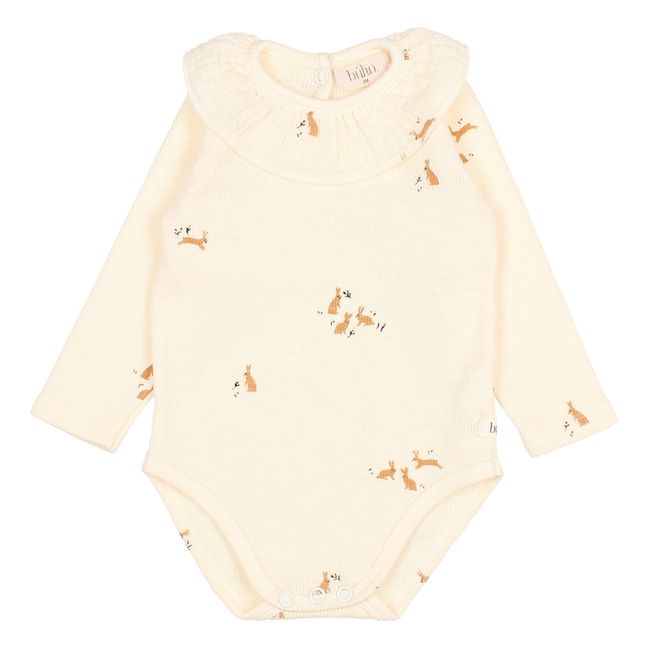 Body Coton Bio Eléphants Orange Mini Rodini Mode Bébé