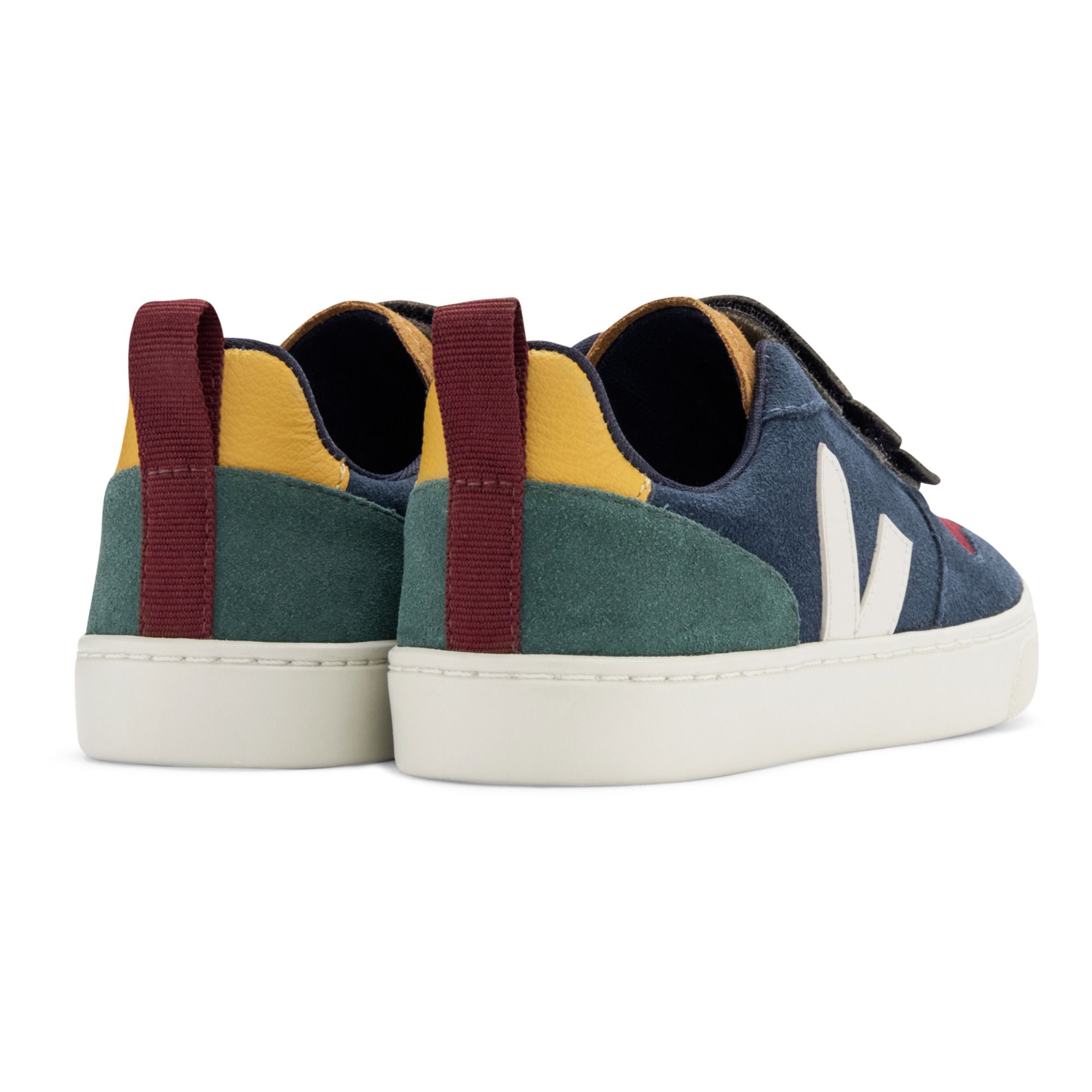 V-10 Suede Velcro Sneakers Navy blue Veja Shoes Teen, Baby, Children