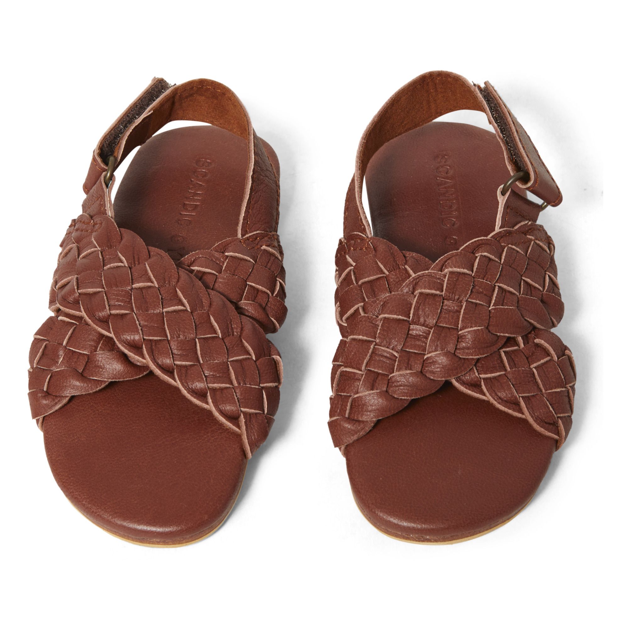 Maya Braided Crossover Sandals Camel Scandic Gypsy Shoes Children