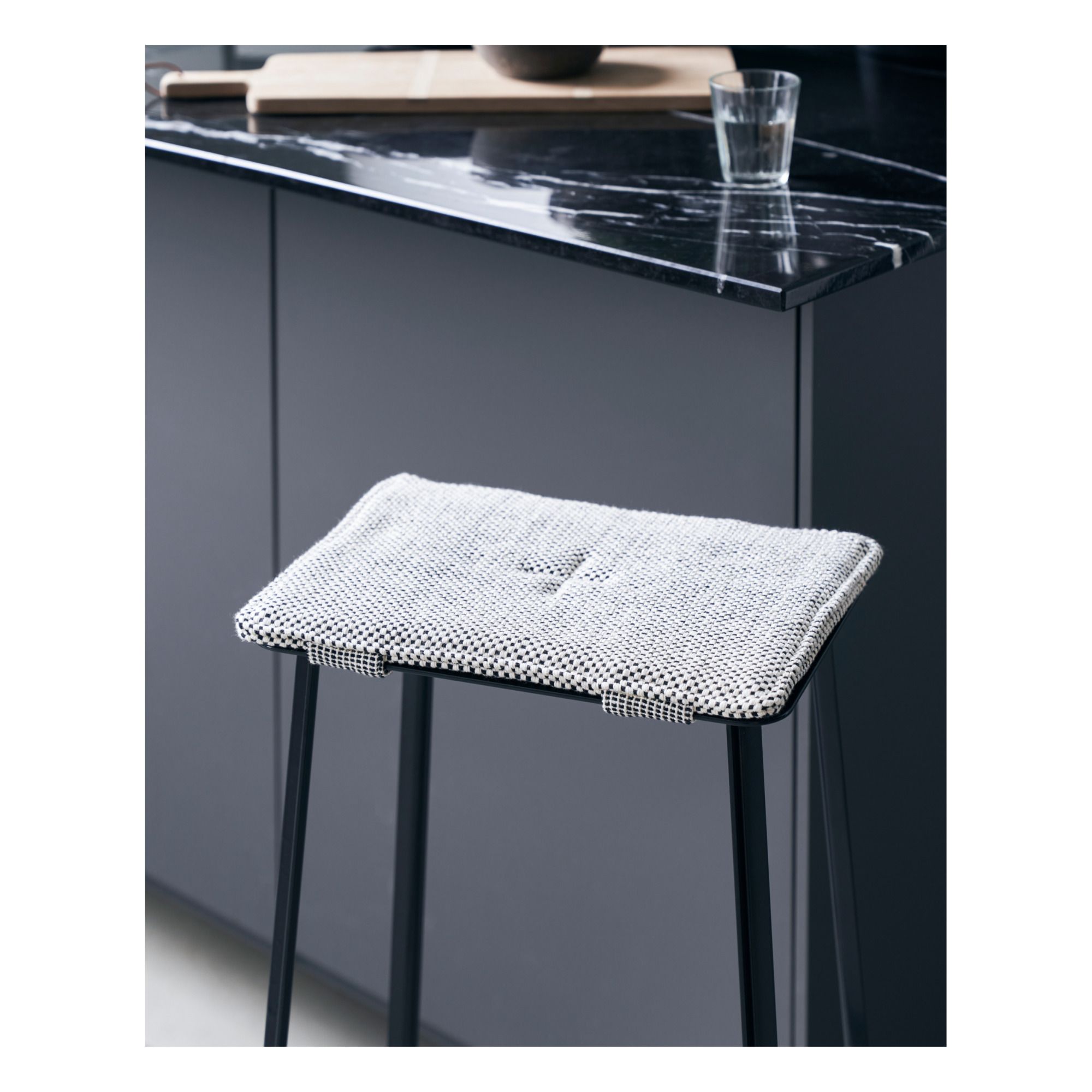 Rag Rectangular Seat Cushion Black House Doctor Design Adult