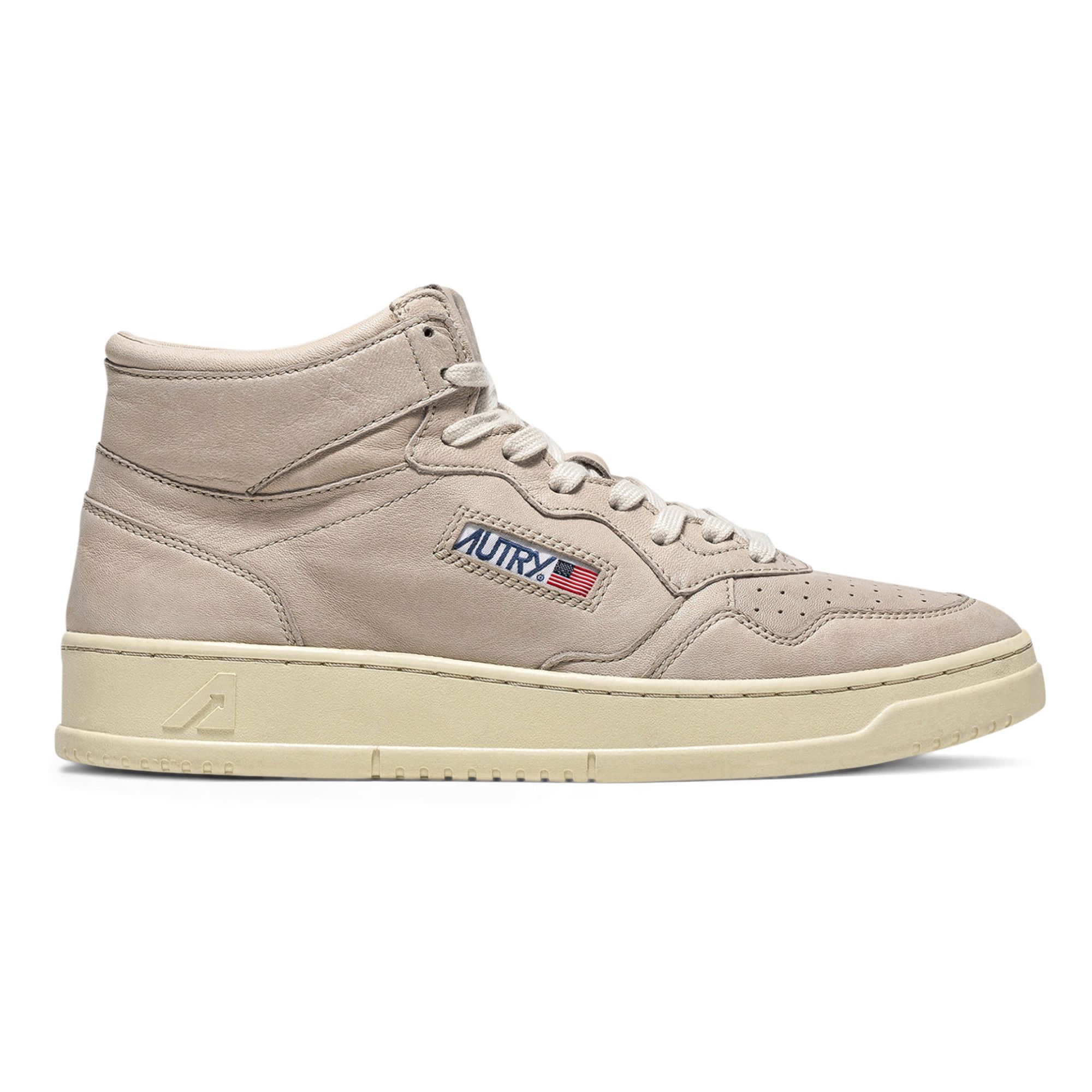 Autry - Sneakers Medalist Mid Ziegenleder - Beige | Smallable