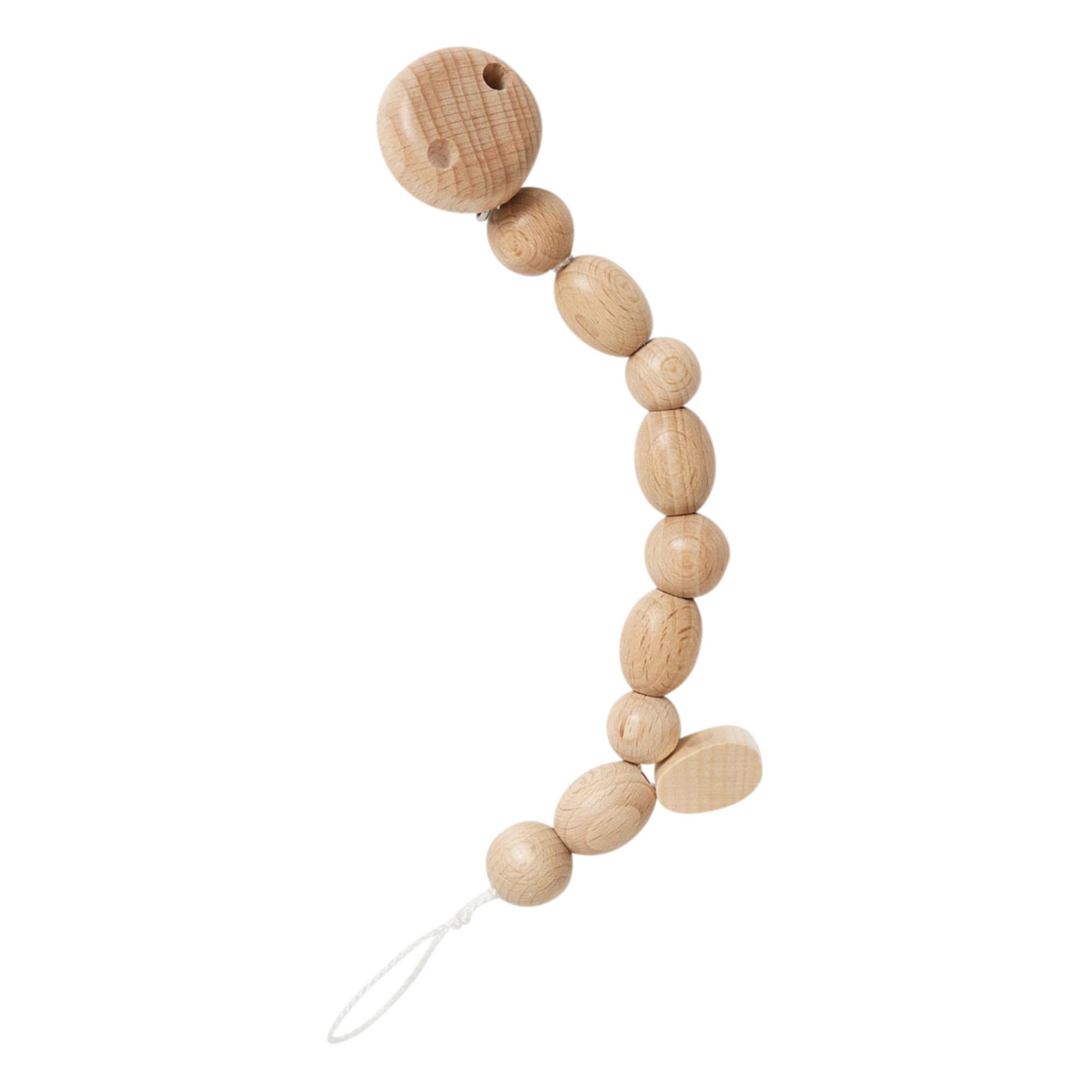 Bacil Wooden Dummy Chain Natural Bonpoint Design Baby