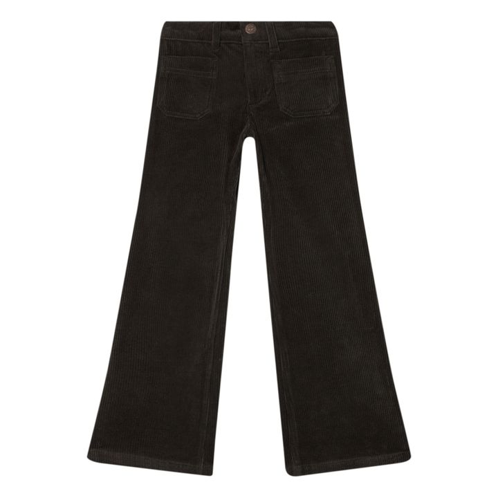 Bonpoint - Pantalon Flare Velours Côtelé Junon - Noir | Smallable