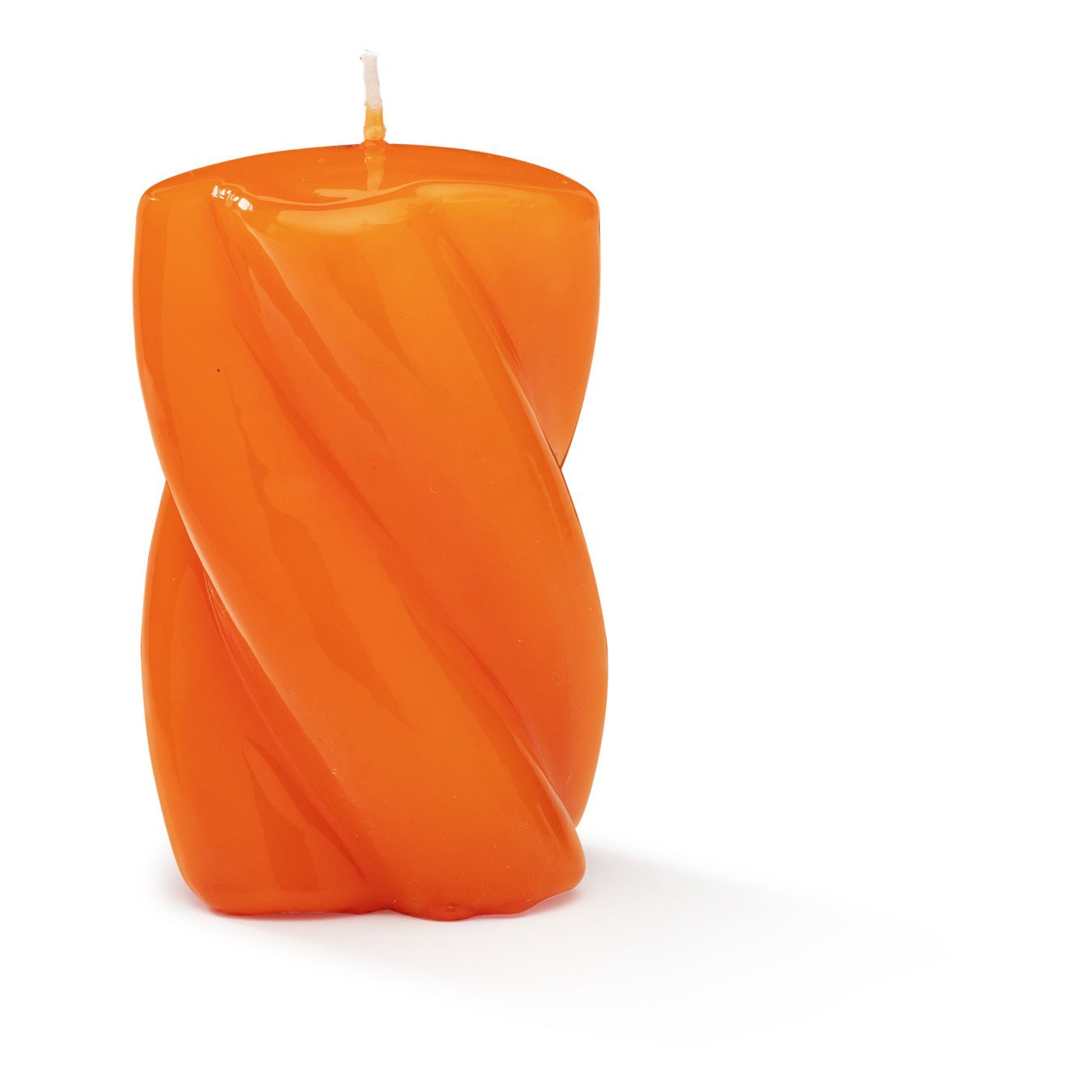 Blunt Twisted Candle - 9 cm Orange Anna + Nina Design Adult