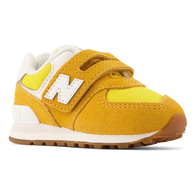 574 Retro Bright Velcro Sneakers Red New Balance Shoes Baby, Children