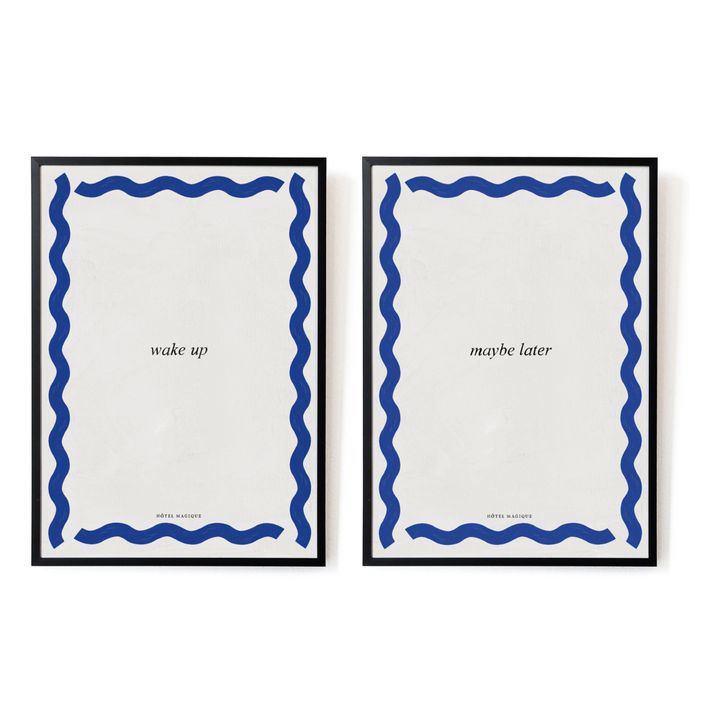 Hôtel Magique - Wake Up - Maybe Later Posters - Set of 2 - Blue | Smallable