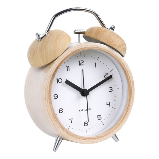 Present Time - Copper Wooden LED Alarm Clock - Walnut | Smallable