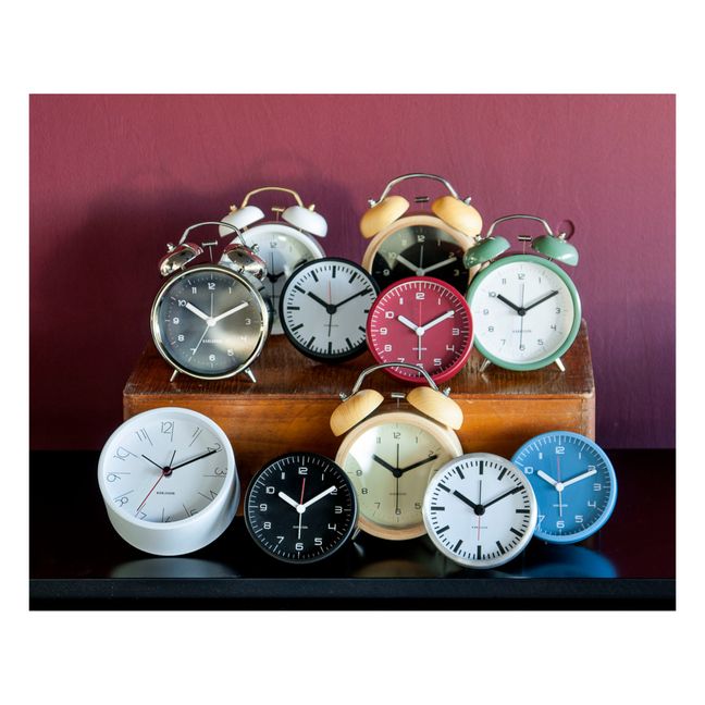 Present Time - Copper Wooden LED Alarm Clock - Walnut | Smallable