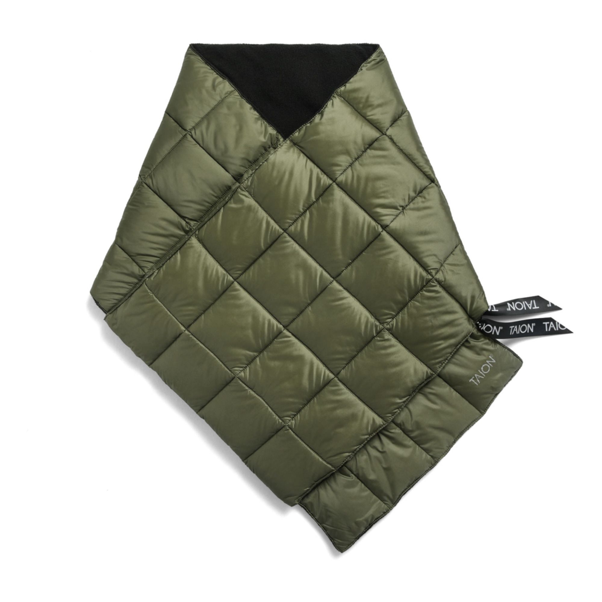 Quilted Scarf Olive green Taion Fashion Adult