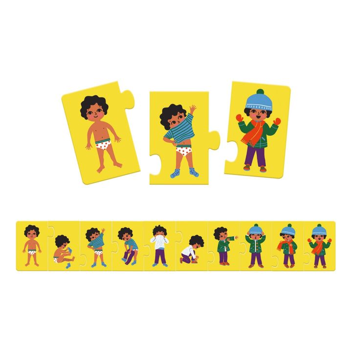 Getting Dressed Puzzle - 10 Pieces Djeco Toys and Hobbies Baby