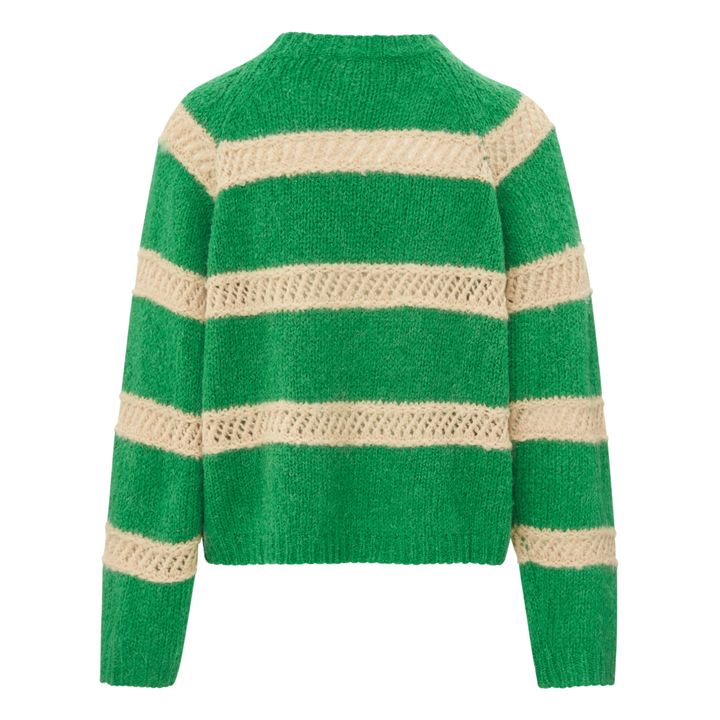 Bellerose - Pull Roft Rayure - Collection Femme - - Vert | Smallable