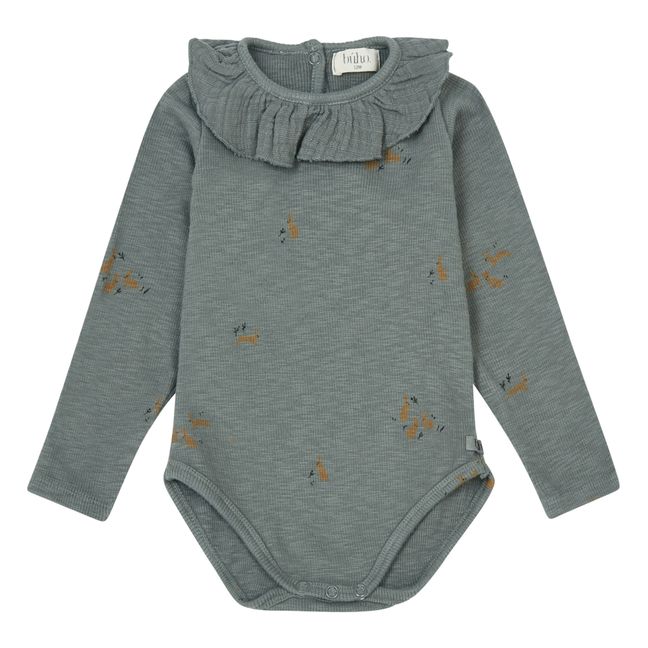 Body Coton Bio Eléphants Orange Mini Rodini Mode Bébé