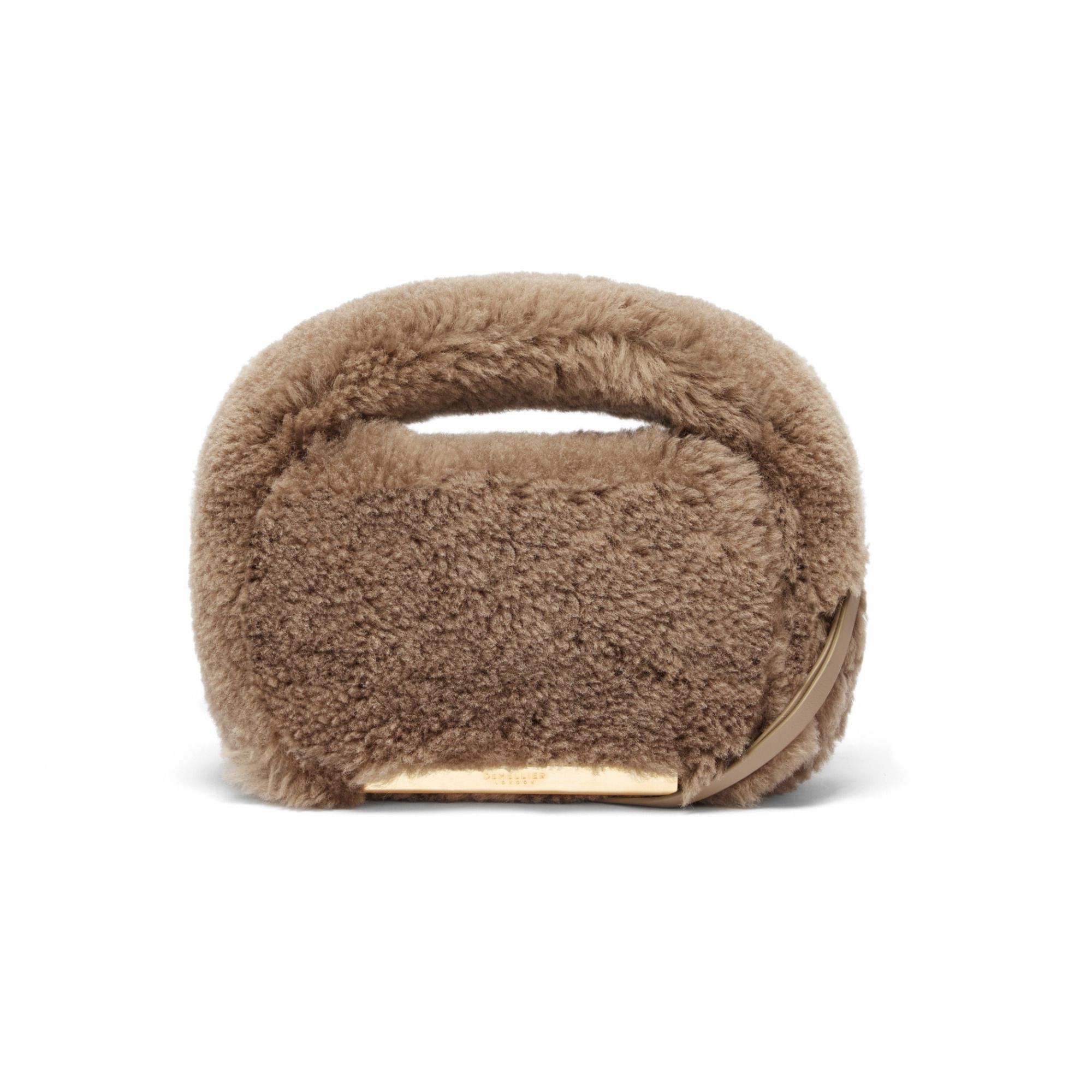 DeMellier - Lisbon Shearling Mini Bag - Brown | Smallable
