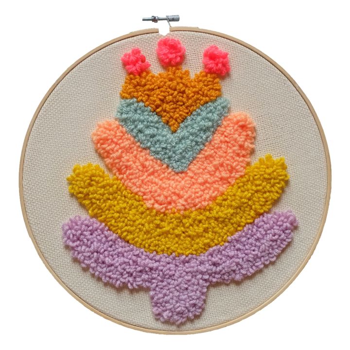 Chaumière Oiseau - Kit DIY Punch needle Petite Fleur x Smallable | Smallable