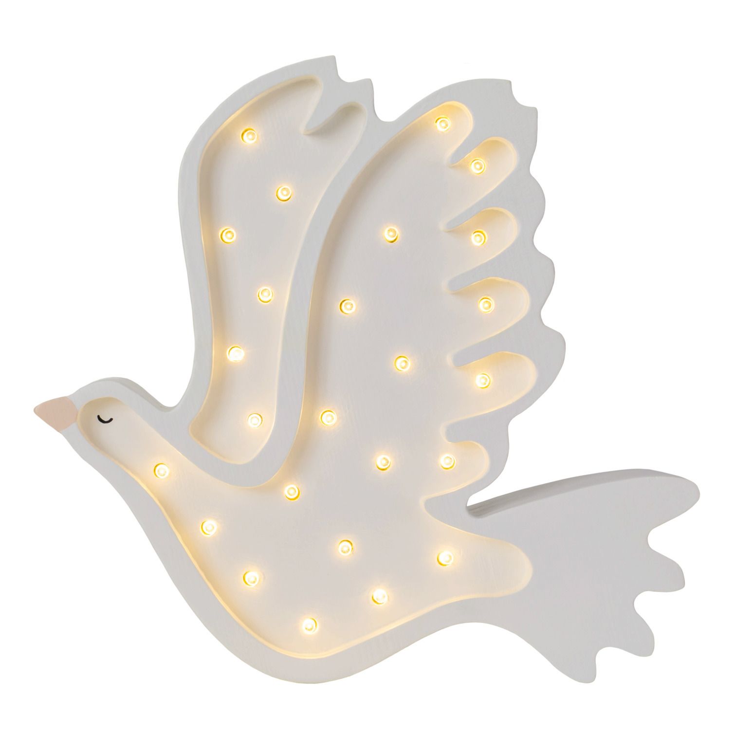 Little Lights - Dove Table Lamp x Smallable - White | Smallable