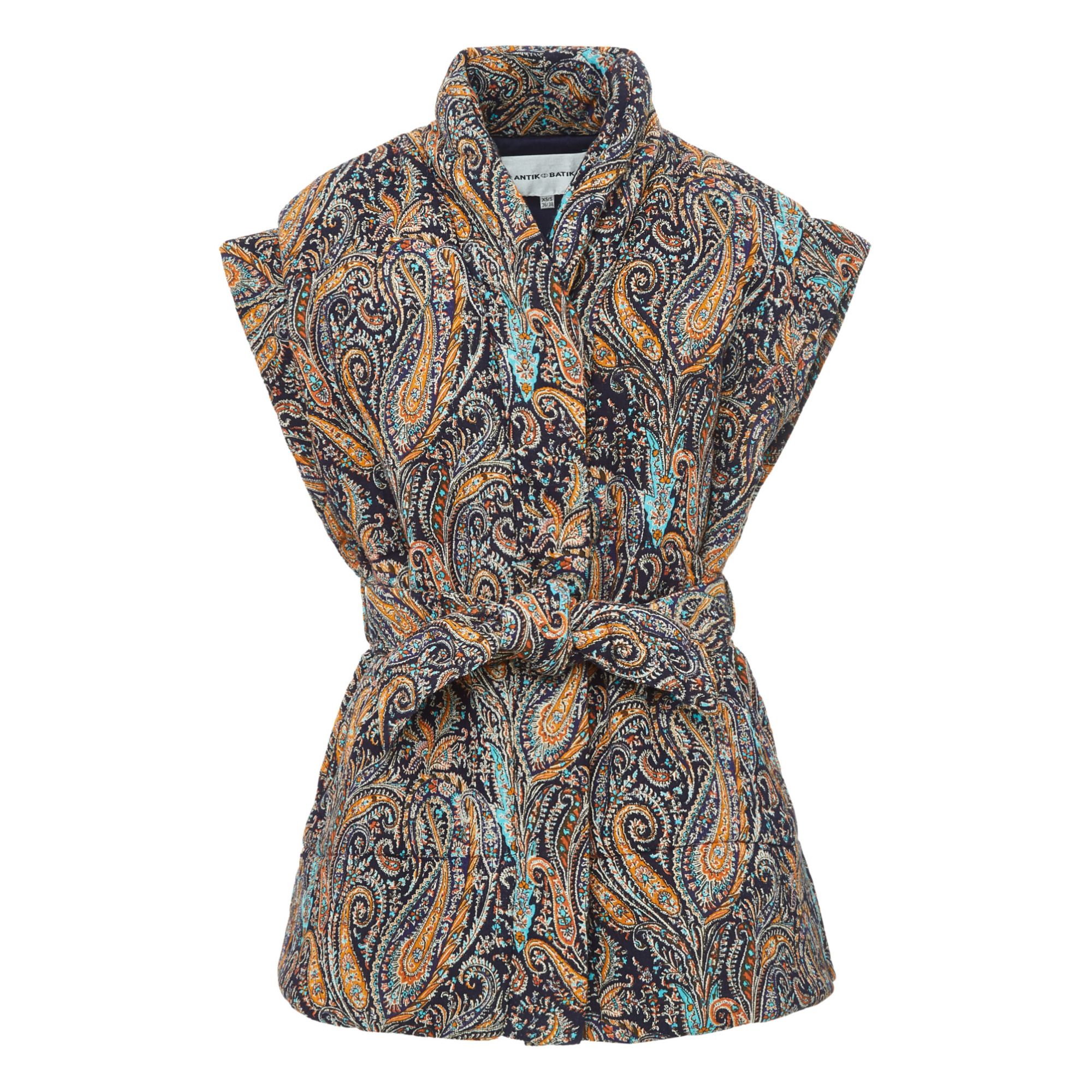 Antik Batik - Long Elvis Vest - Navy blue | Smallable