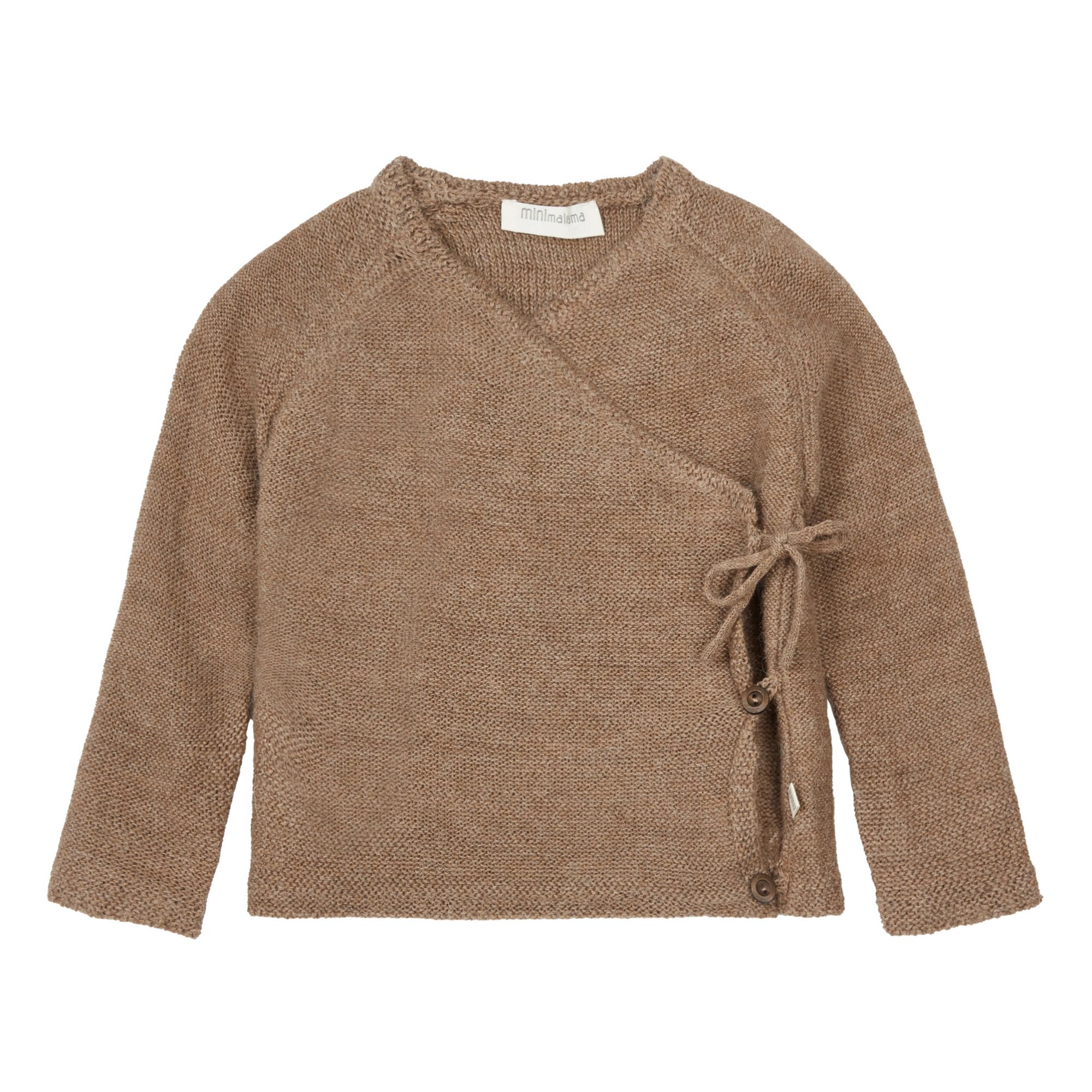 Minimalisma - Pull Cache-Cœur Alpaga Koala - Camel | Smallable