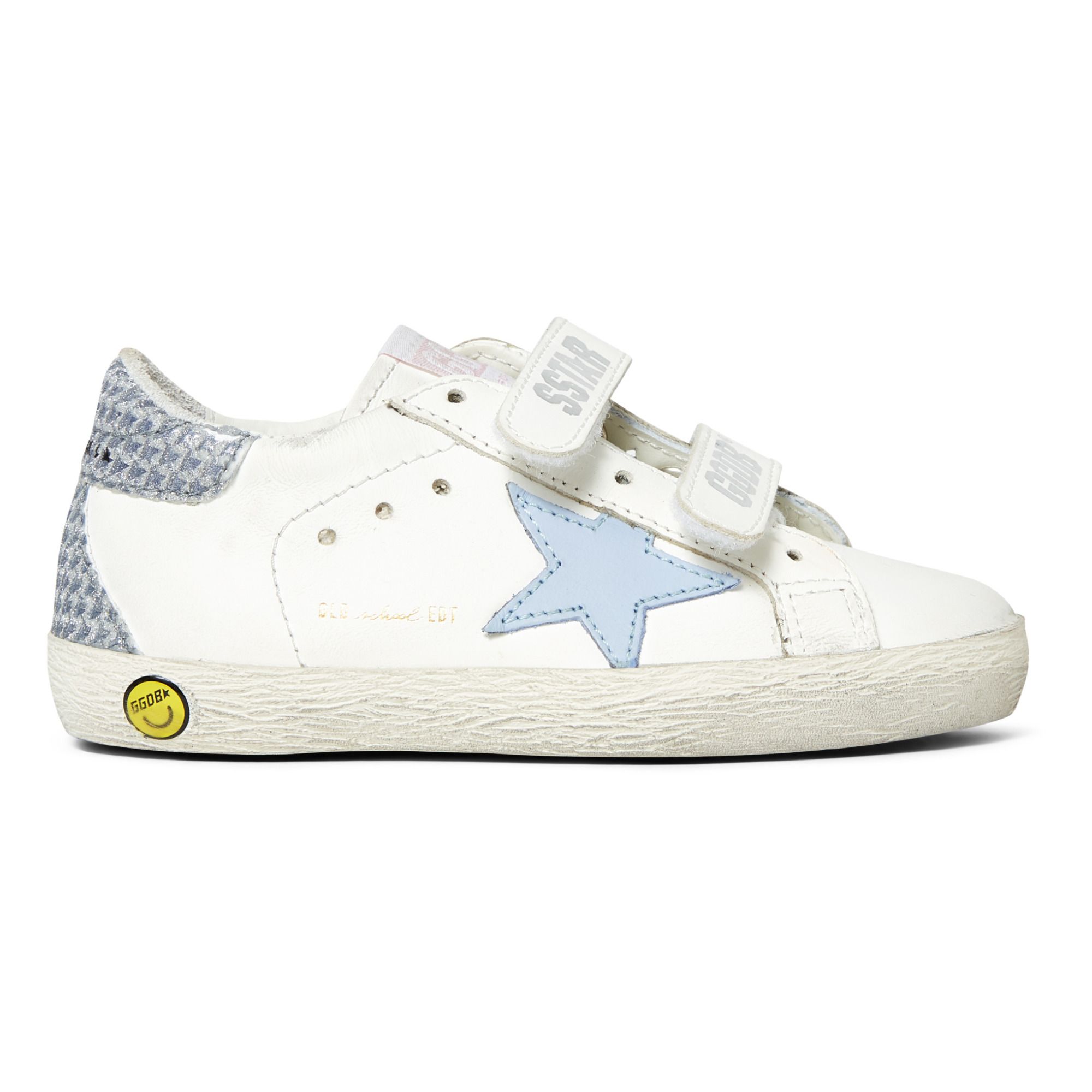 Golden Goose - Old School Glitter Velcro Sneakers - Blue | Smallable