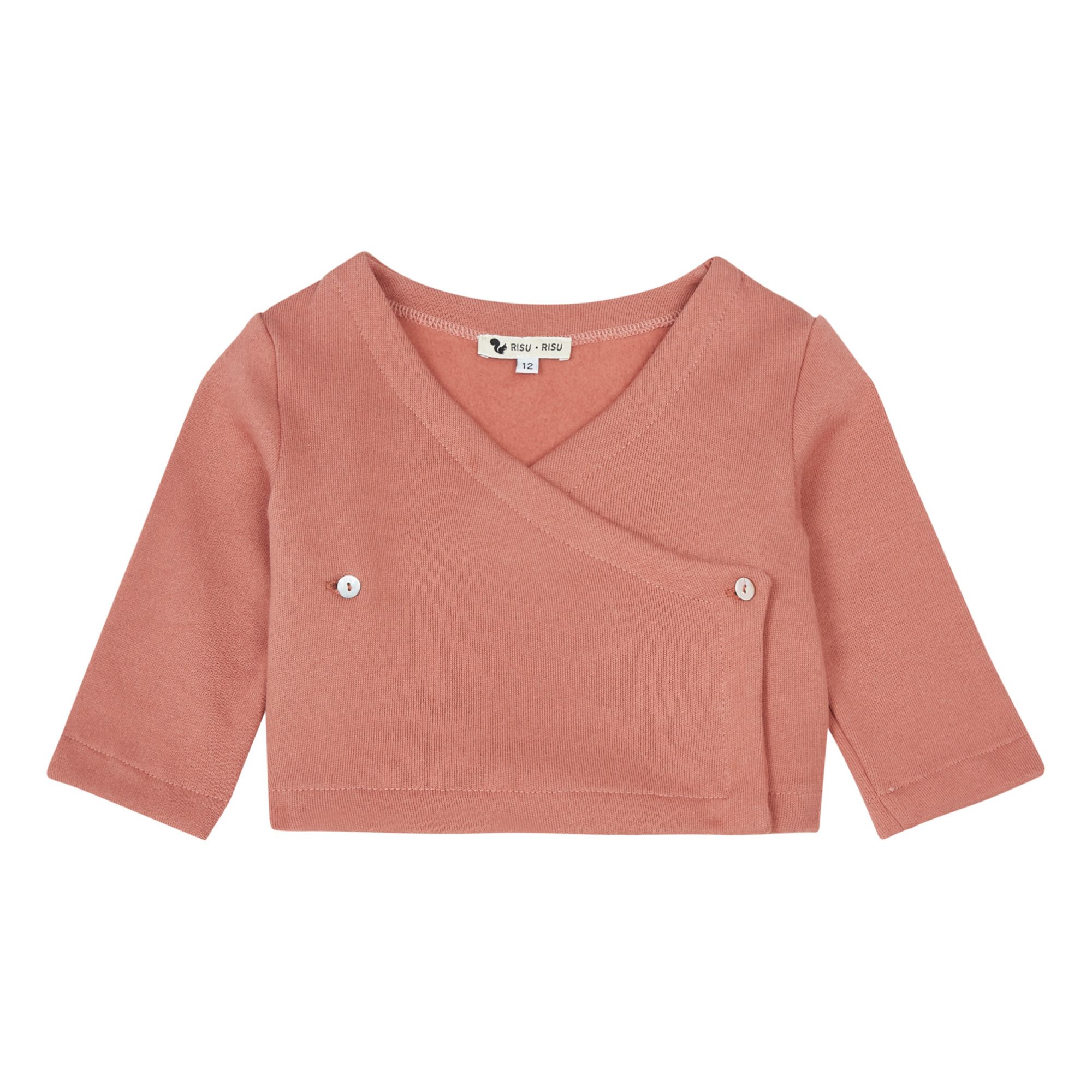 Butterly Wrap Over Cardigan Pink Risu Risu Fashion Baby