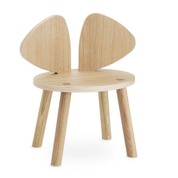 Nofred - Mouse stool in oak - Oak | Smallable