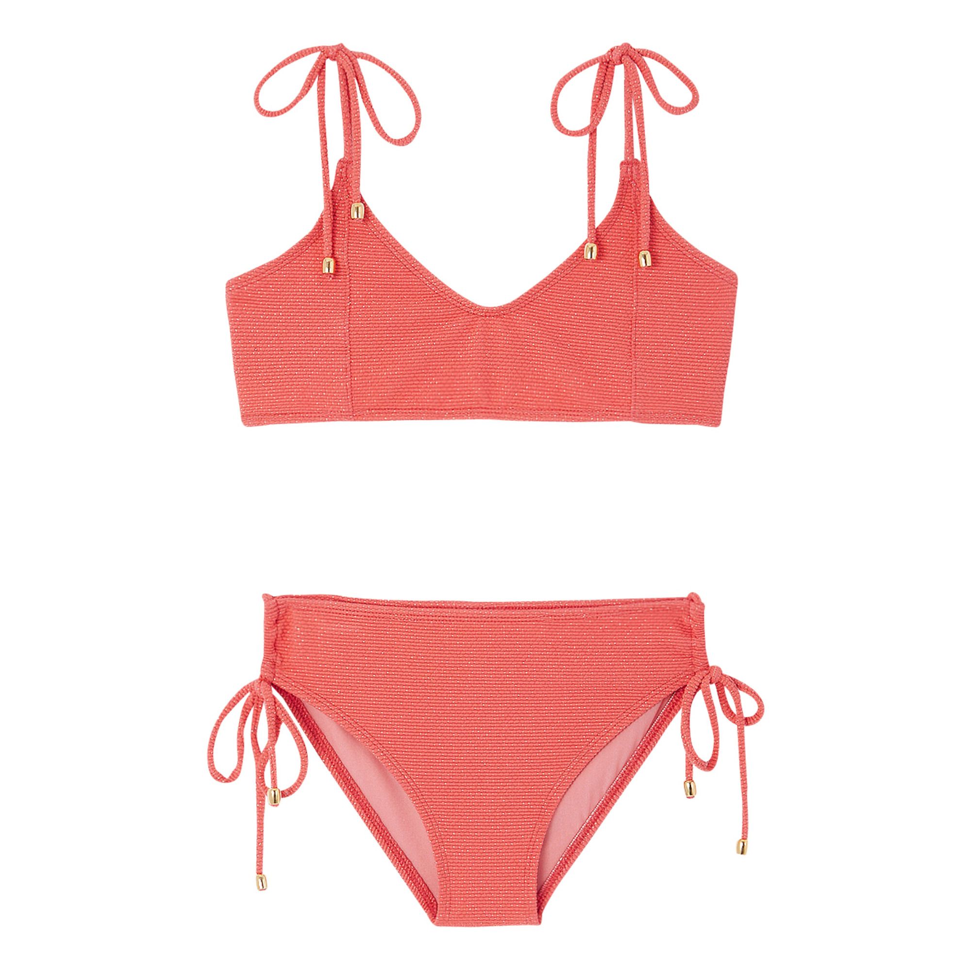 Lison Paris - Maillot de Bain 2 pièces Lurex - Corail | Smallable
