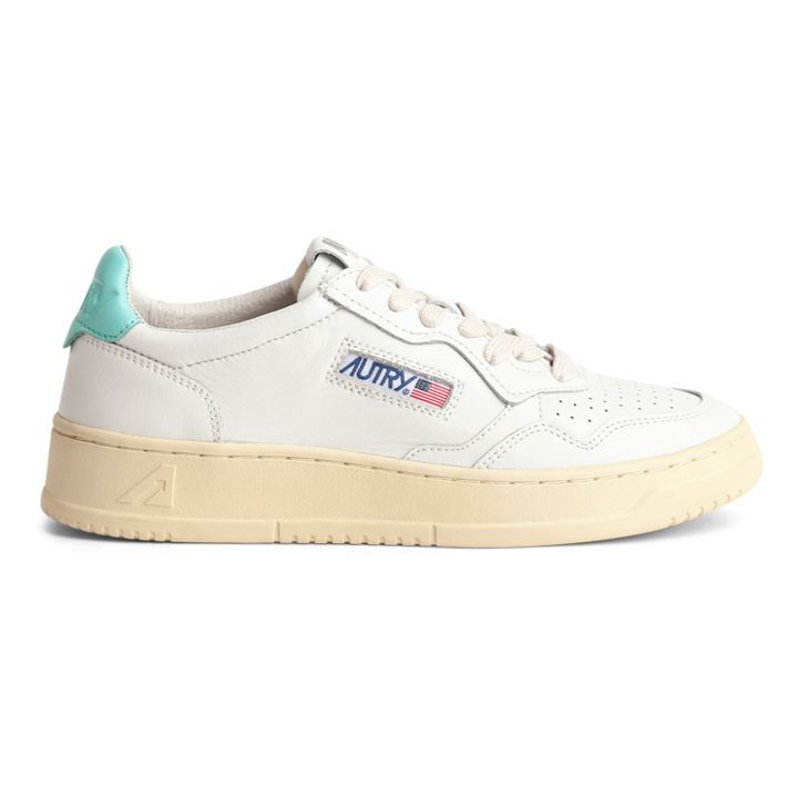 Autry - Baskets Medalist Low Cuir - Bleu turquoise | Smallable
