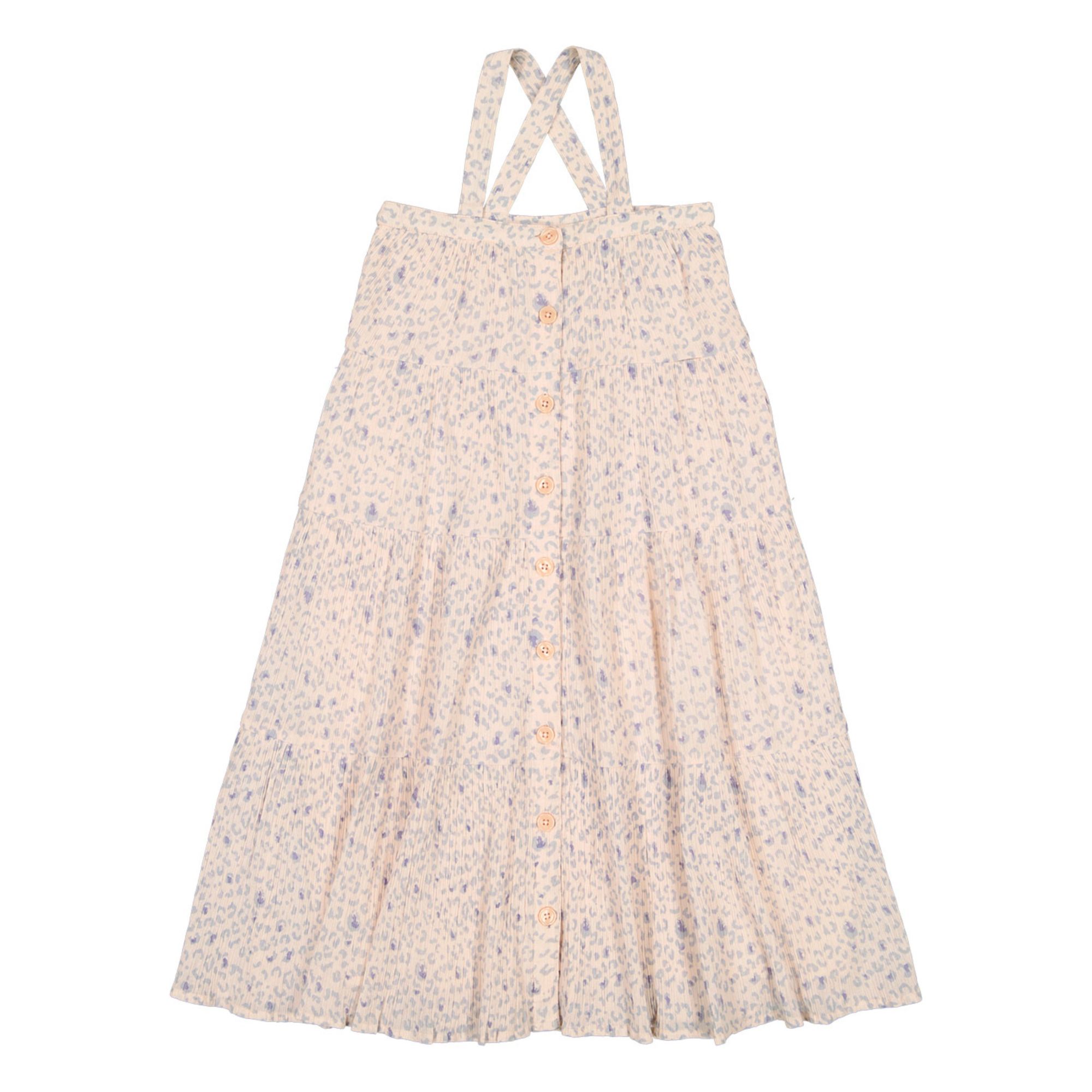 Louis Louise - Carinoux Leopard Print Strappy Dress - Ecru | Smallable