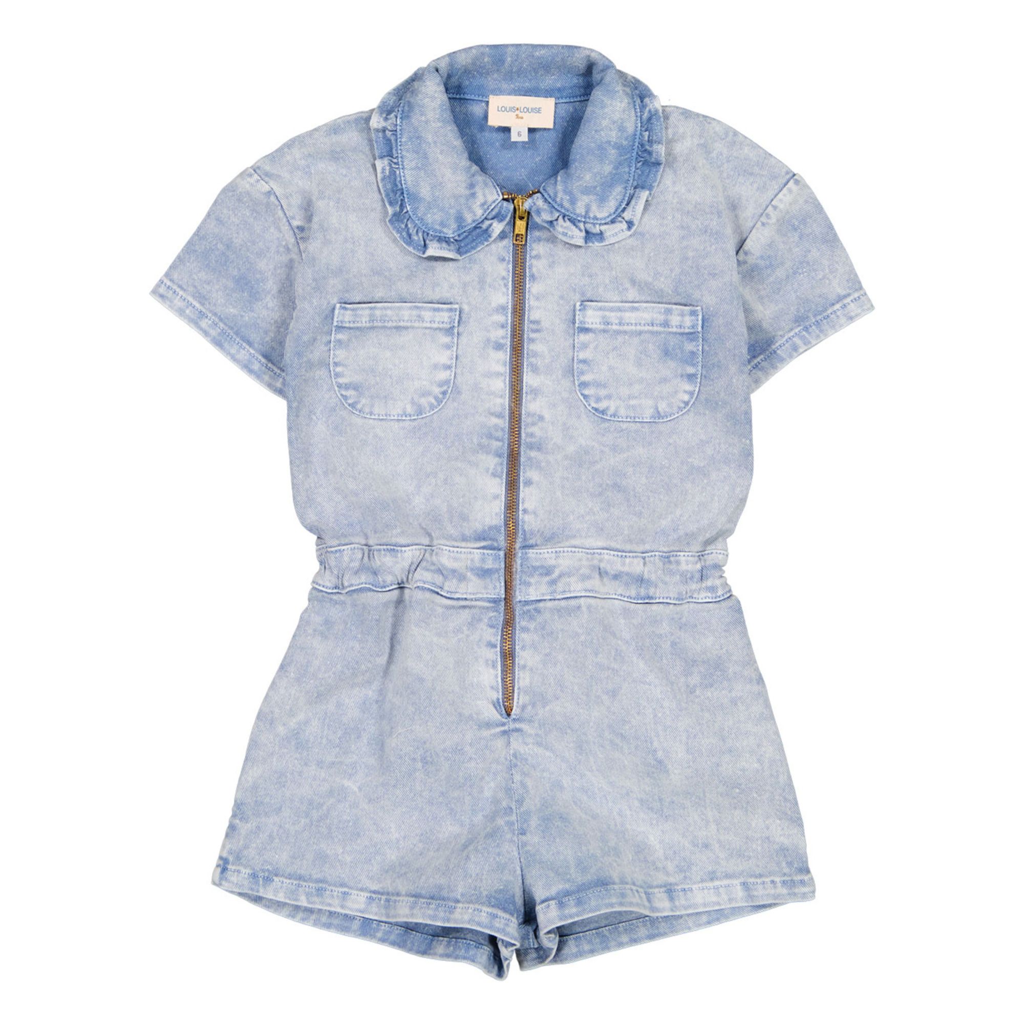 Louis Louise - Combishort Denim Miss - Bleu jean | Smallable