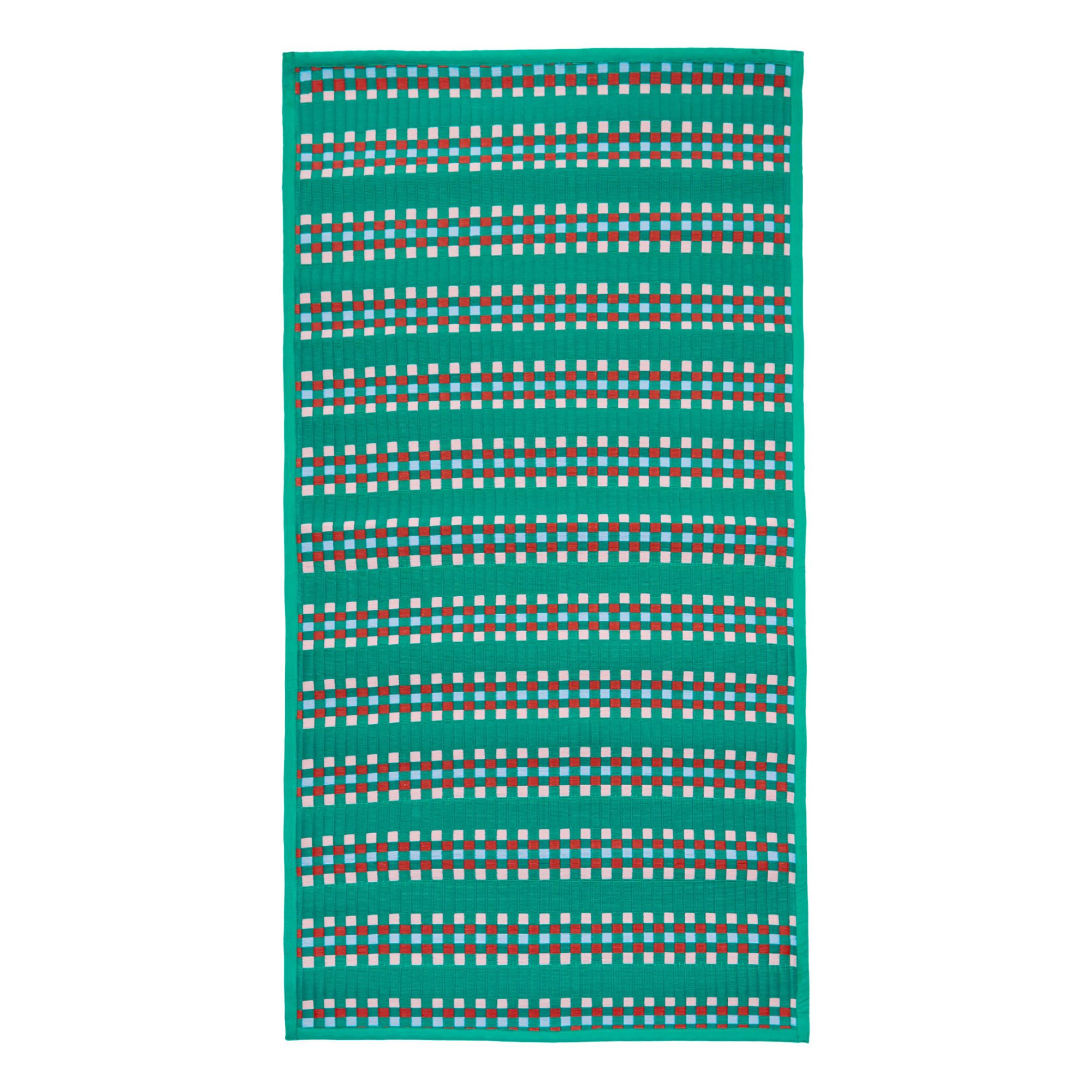 Becksöndergaard - Cario Straw Beach Mat - Green | Smallable