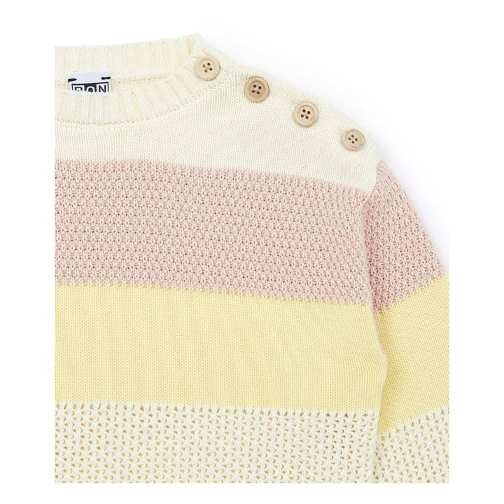 Bonton - Pull Rayé Misty - Rose | Smallable