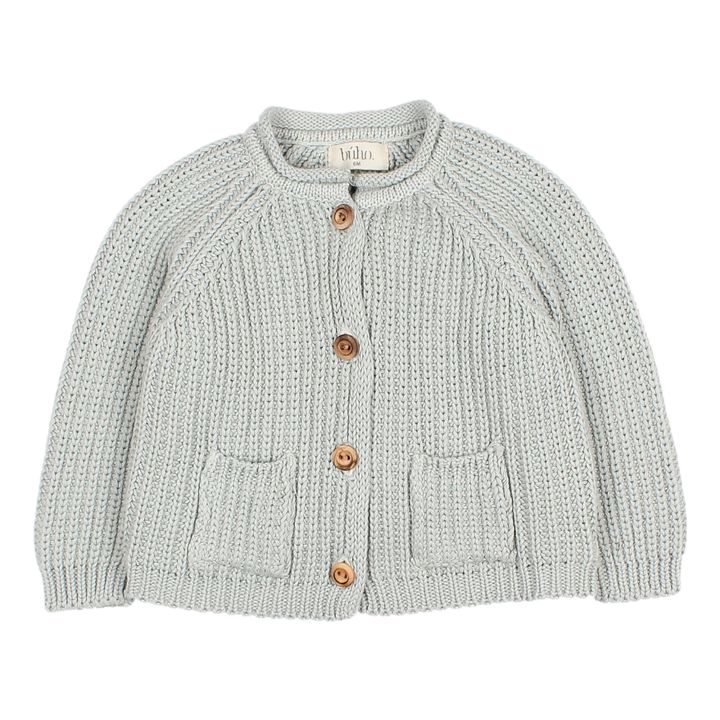 Búho - Organic Cotton Pocket Cardigan - Grey | Smallable