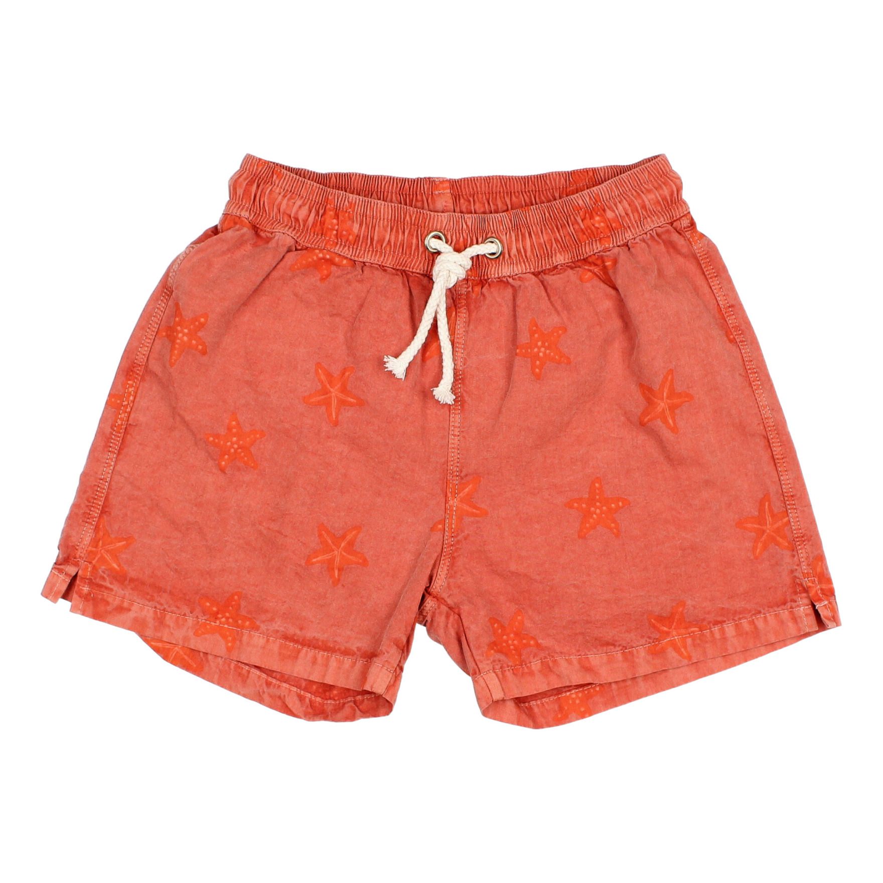 Búho - Organic Cotton Starfish Swim Trunks - Red | Smallable