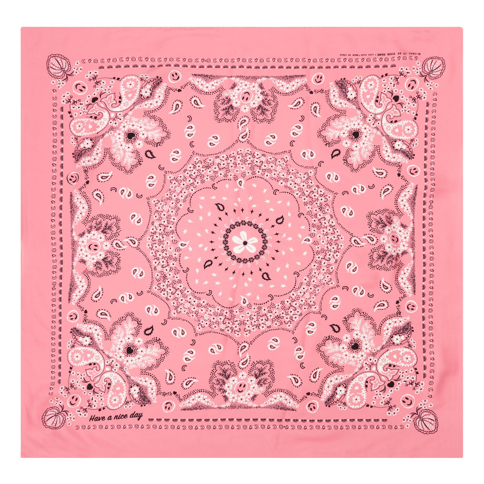 Call it by your name - Grand Bandana Soie - Rose pâle | Smallable