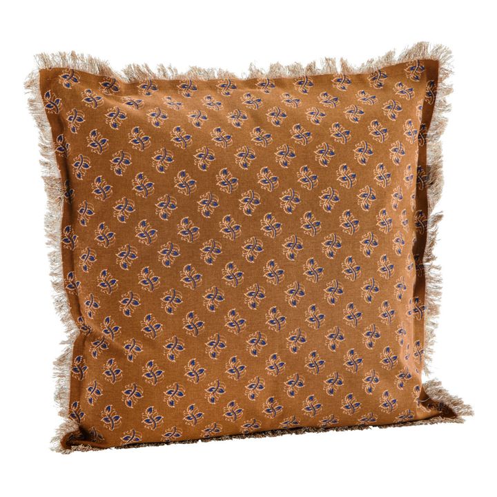 Madam Stoltz - Fringed Cushion Cover - Hazel | Smallable