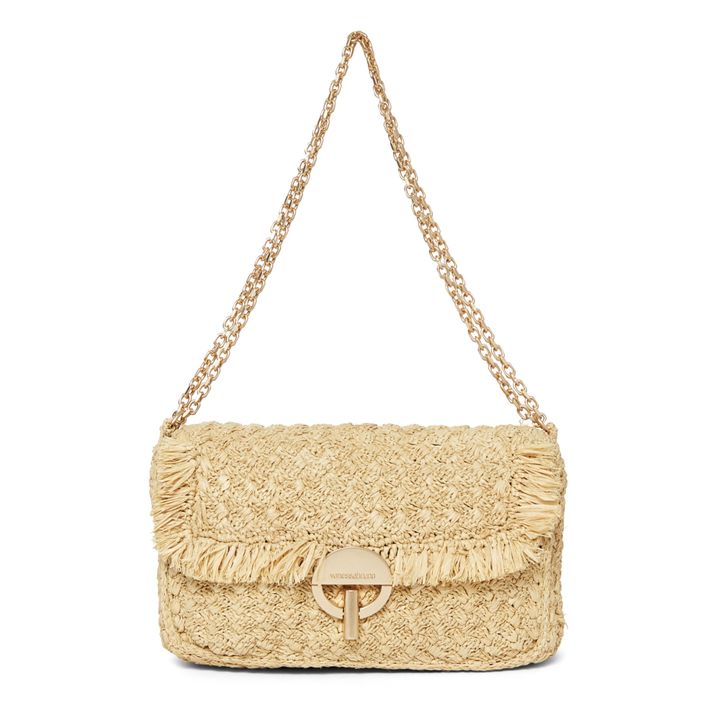 Vanessa Bruno - Plain Raffia Moon PM Bag - Natural | Smallable