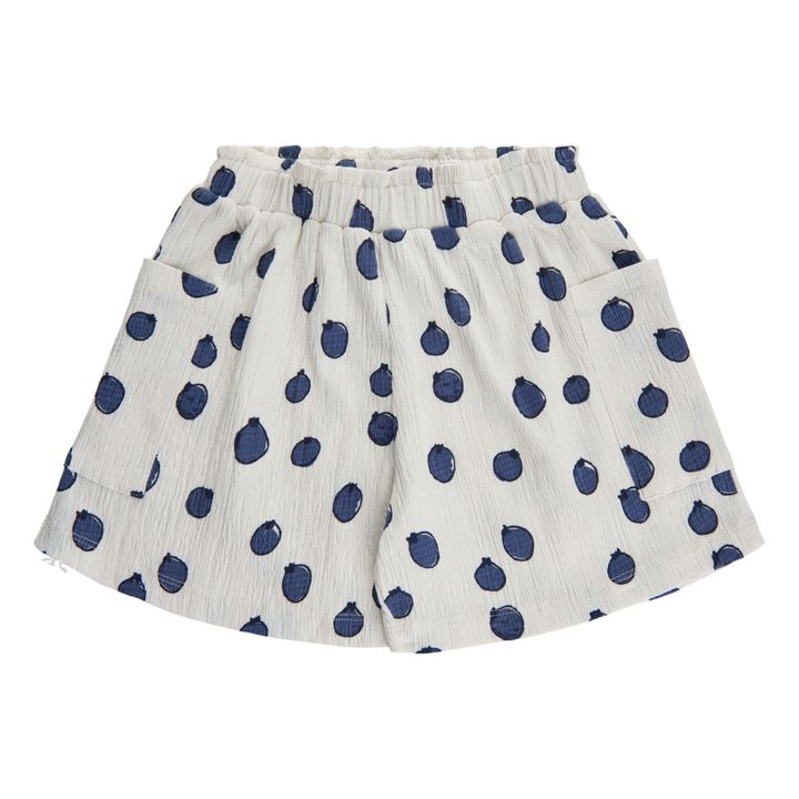 Soft Gallery - Organic Cotton Blueberry Shorts - White | Smallable