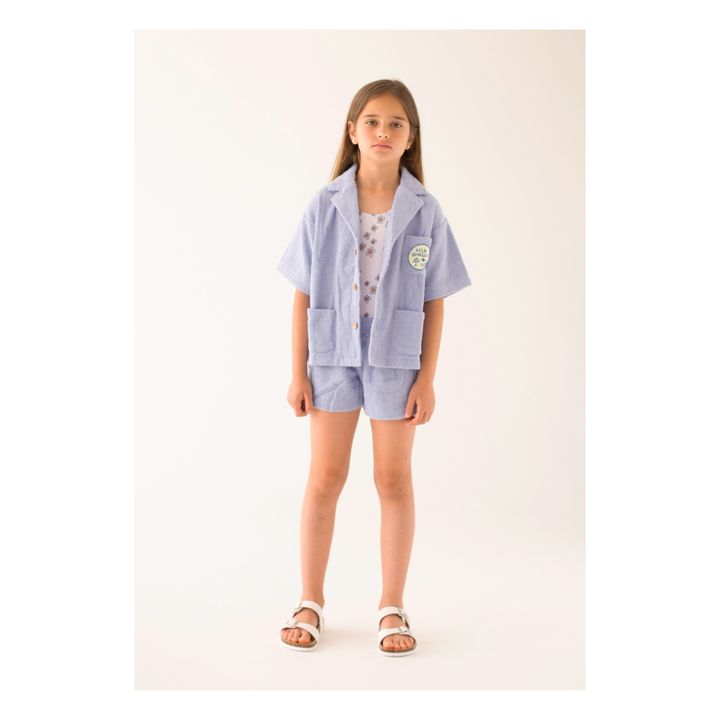 Wander & Wonder - Ensemble Chemise et Short Eponge Terry - Lilas ...