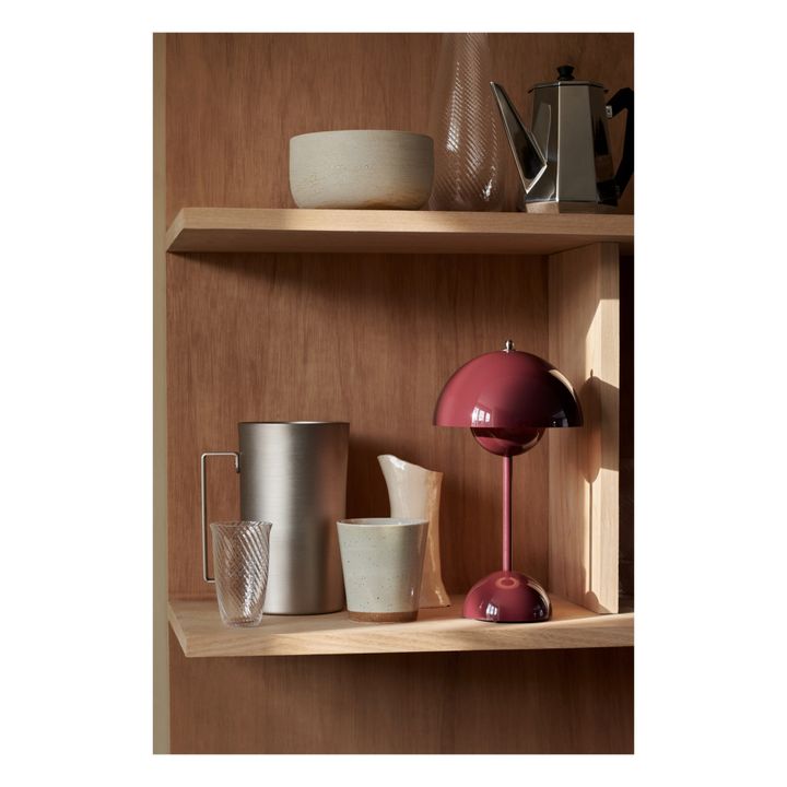 & Tradition - VP9 Flowerpot Portable Table Lamp, Vernon Panton - Plum ...