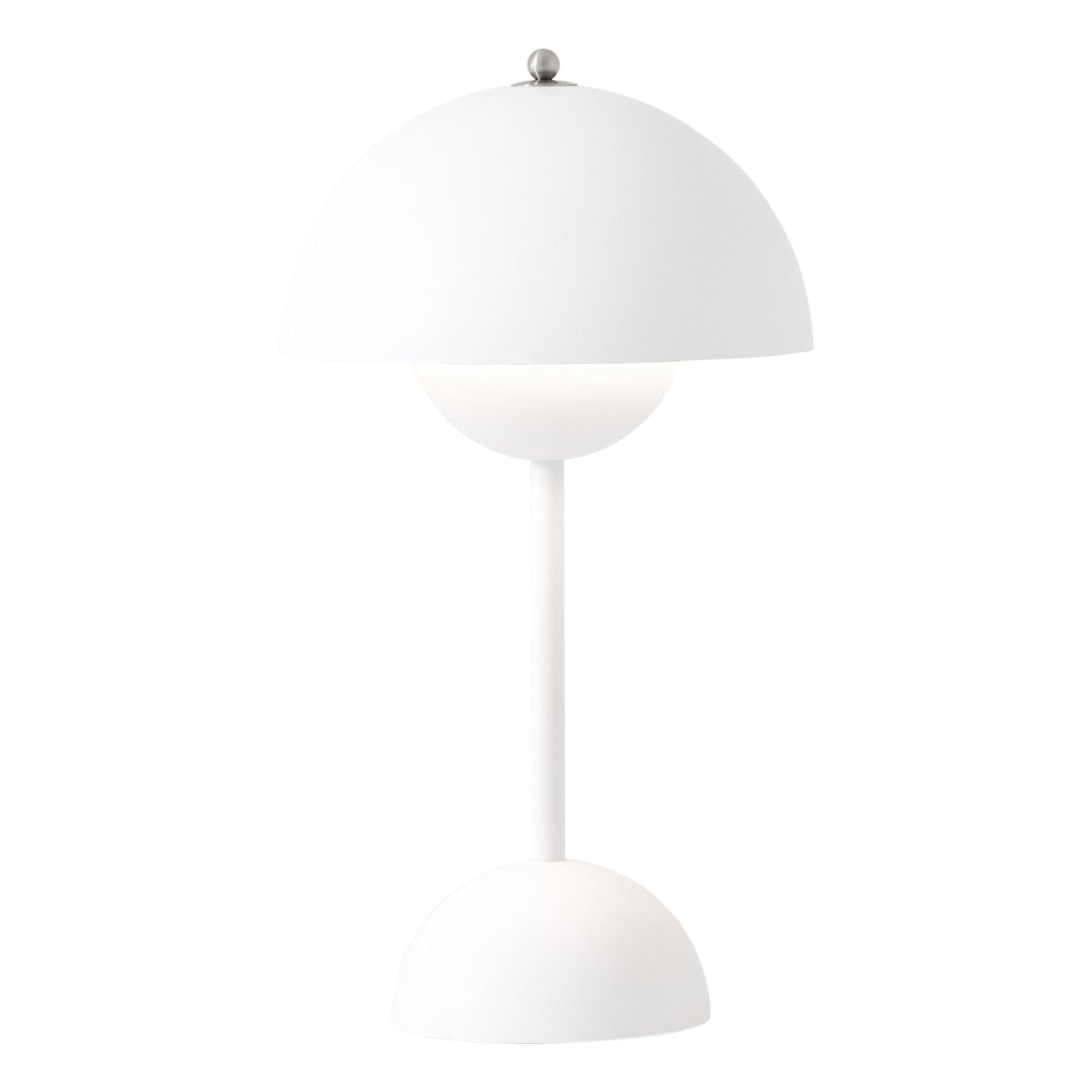 & Tradition - VP9 Flowerpot Portable Table Lamp, Vernon Panton - White ...
