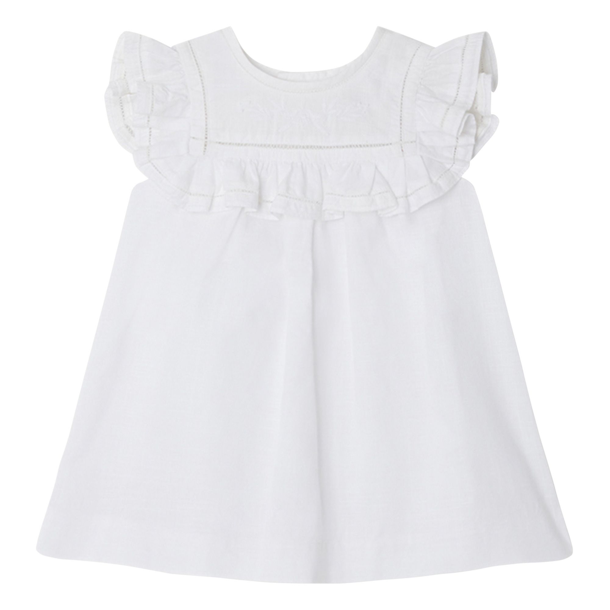 Bonpoint - Robe Ciara - Collection Cérémonie - - Ecru | Smallable