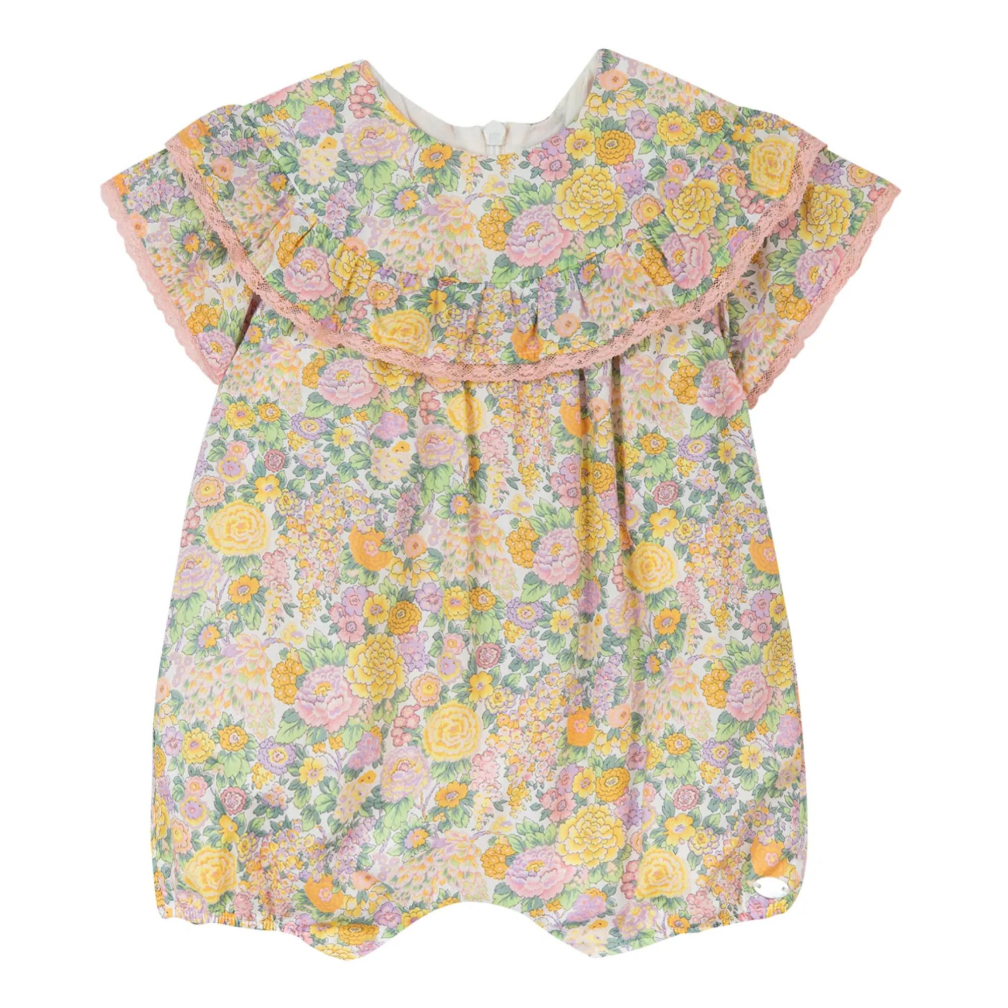 Tartine et Chocolat - Exclusive Liberty Print Romper - Ecru | Smallable