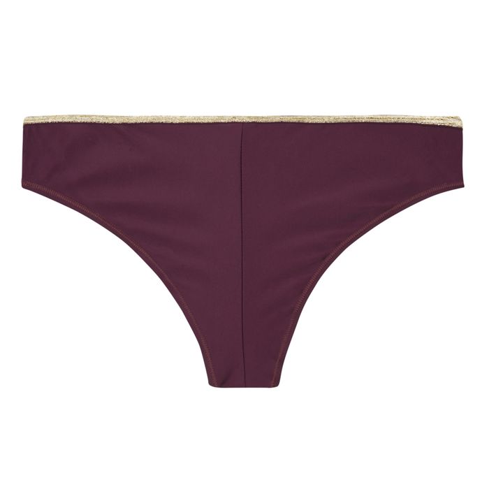 La Nouvelle - Bas de Maillot Tanga Mari - Prune | Smallable