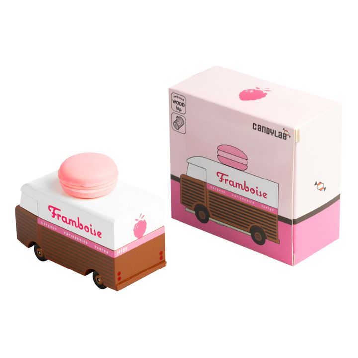Candylab - Wooden Raspberry Macaron Car | Smallable