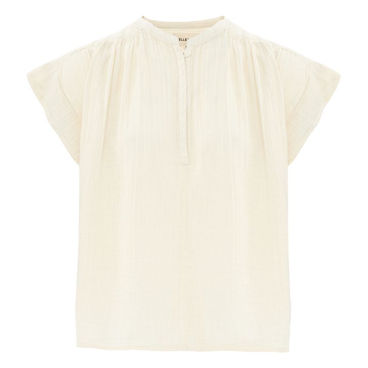 BELLEPIECE - Simone Cotton Gauze Top - Ecru | Smallable