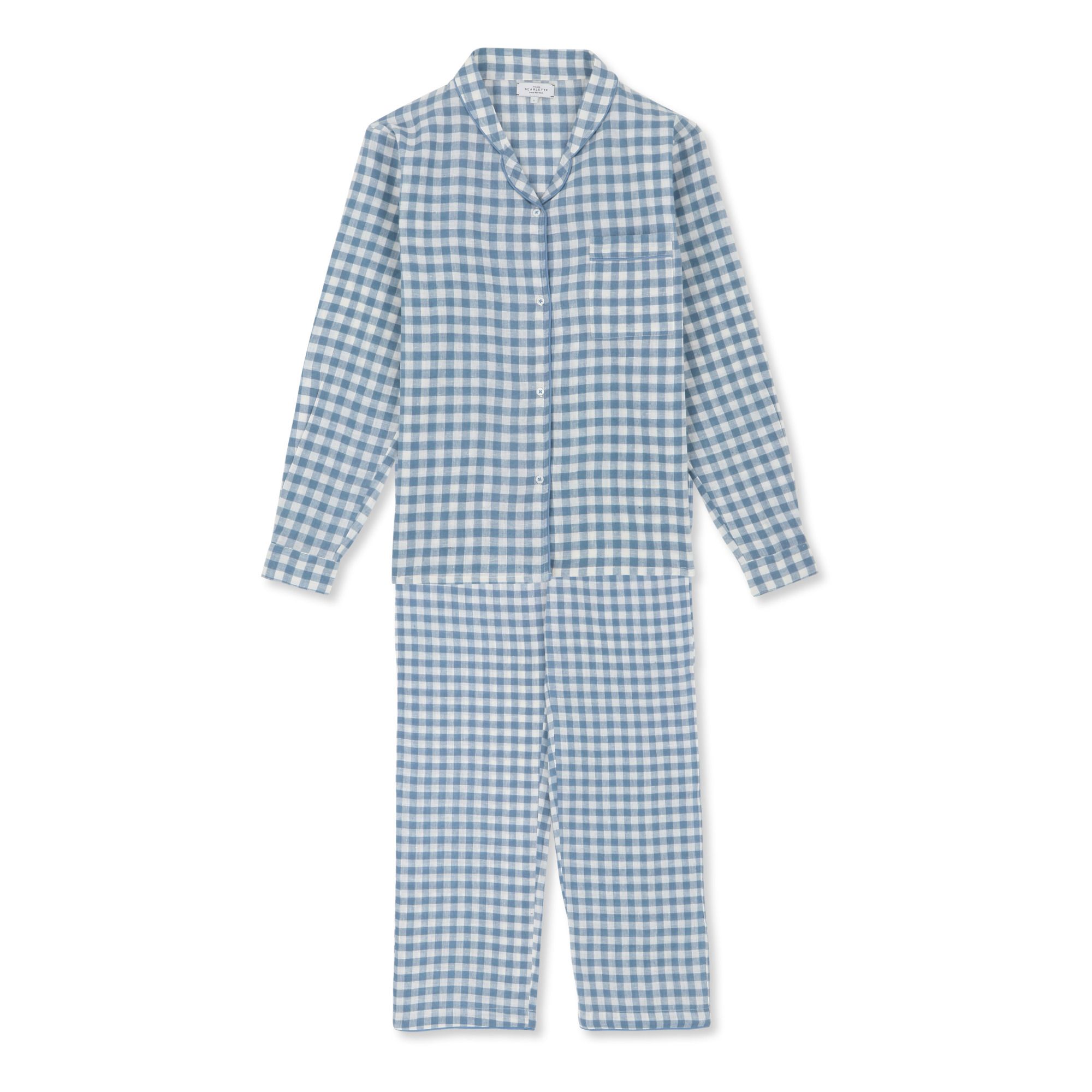 Scarlette Ateliers - Libeccio Checked Pyjamas - Blue | Smallable